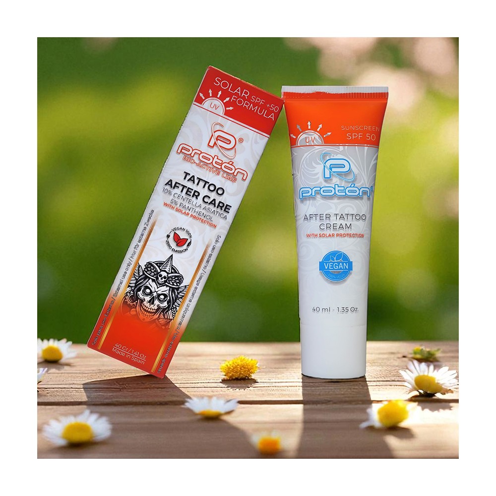 Proton Tattoo Soin Solaire Après-Tatouage SPF 50+ 40 ml / 1,35 oz ...